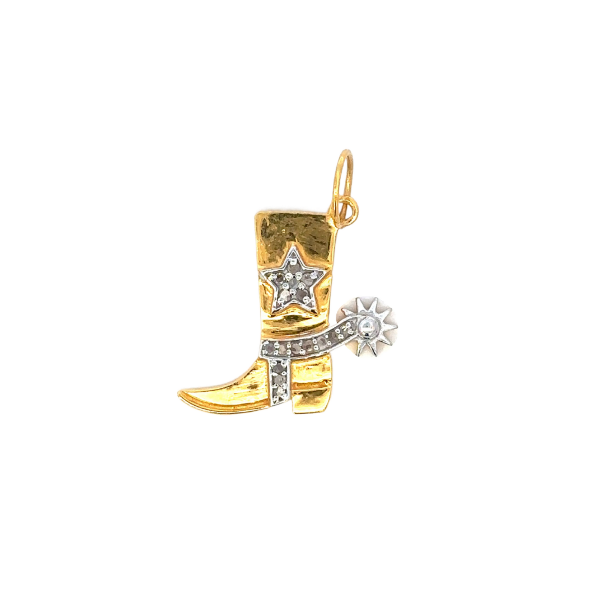 Cowgirl Boot Pendant with Pave Accents – Cindy Ensor Designs