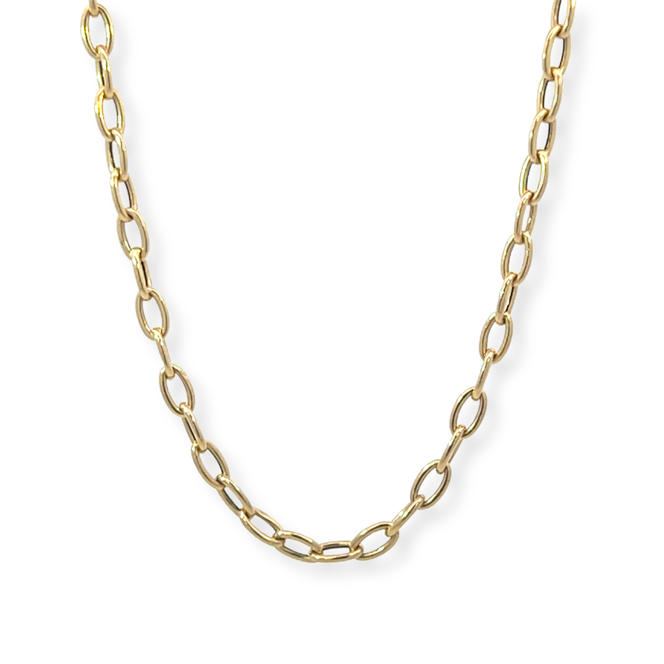 Rounded Elongated Cable Chain – Cindy Ensor Designs